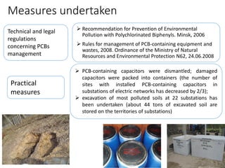 Sources and levels of soil pollution by PCBs in Belarus: achievements ...