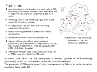 Sources and levels of soil pollution by PCBs in Belarus: achievements ...