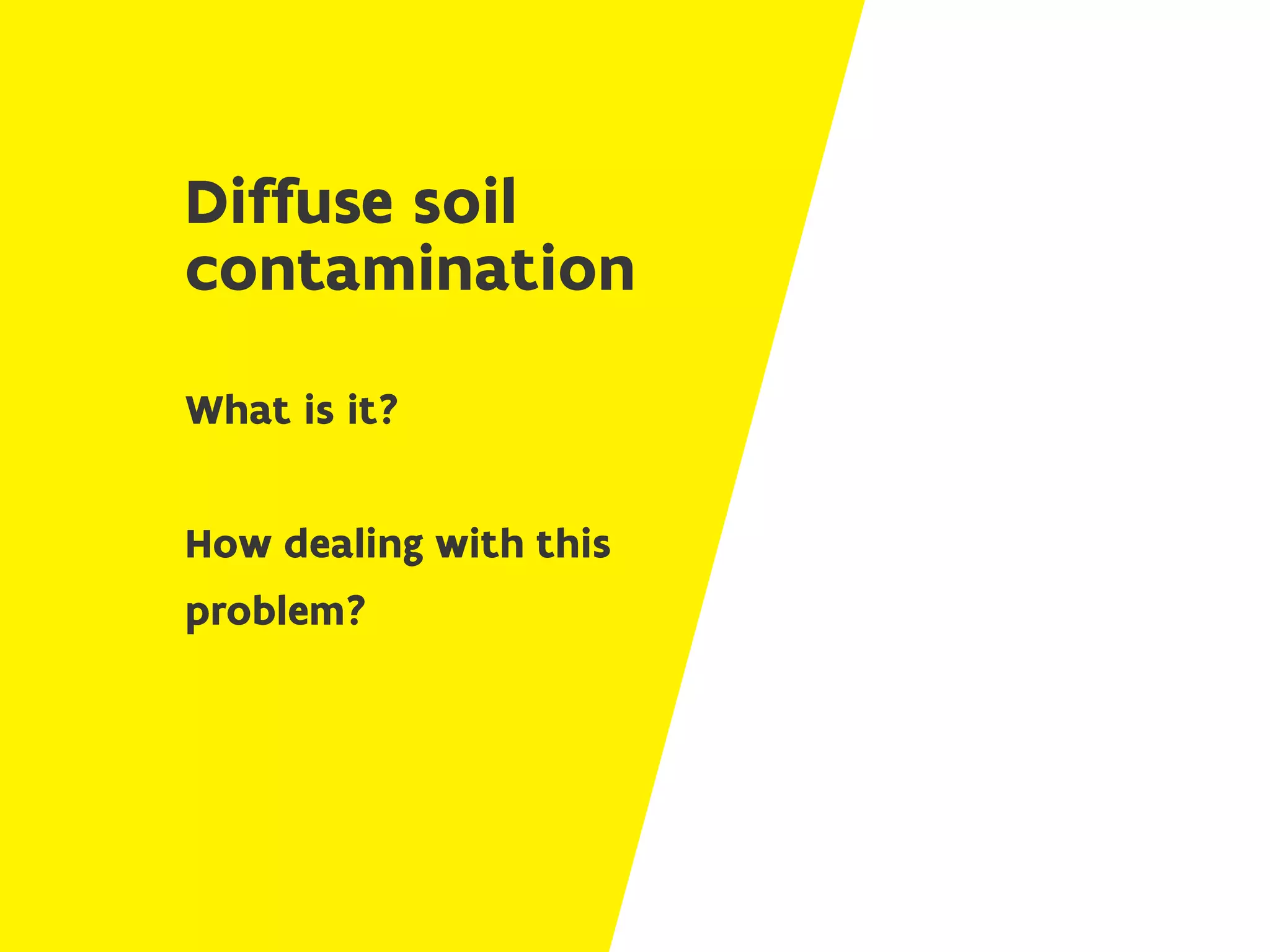 Policy on diffuse soil pollution in Flanders: human health issues and ...