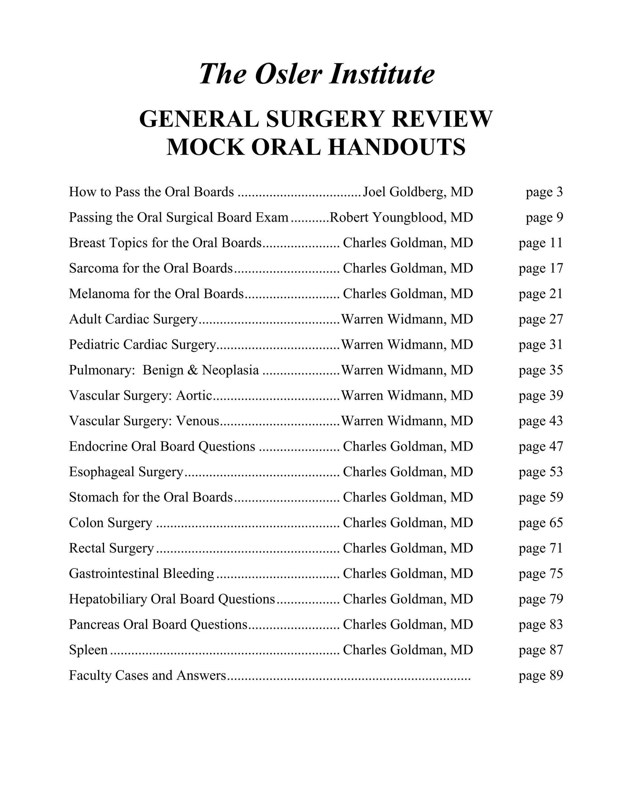 Gs oral sample | PDF