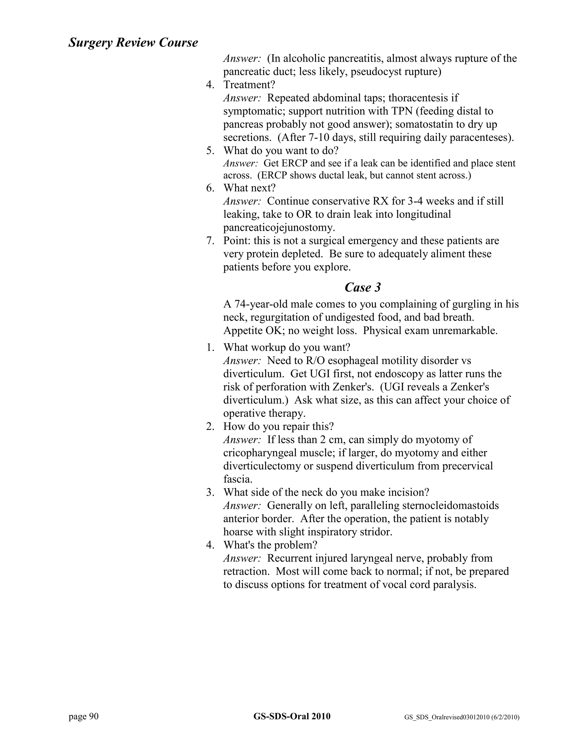 Gs oral sample | PDF