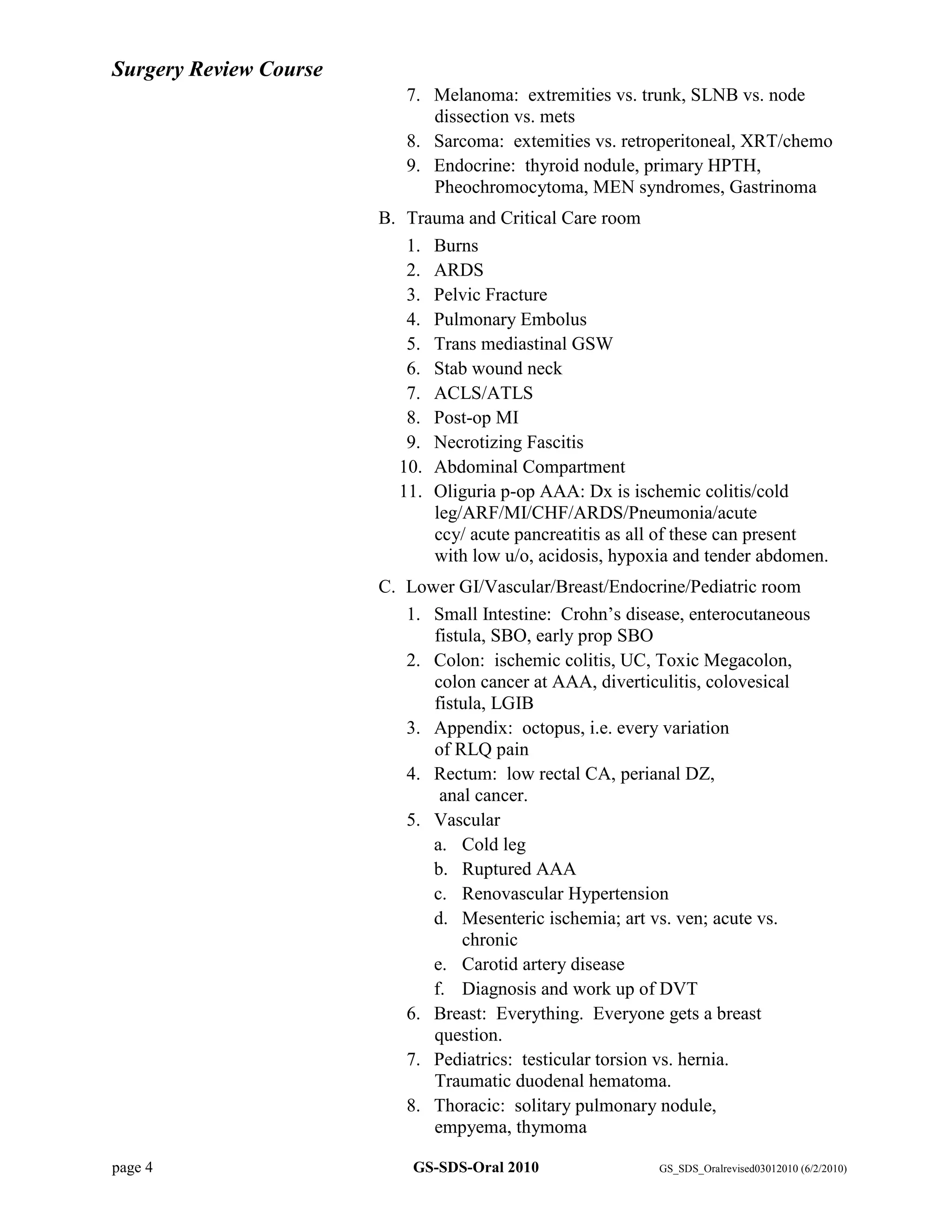 Gs oral sample | PDF