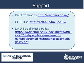DMU Social Media for Researchers | PPT