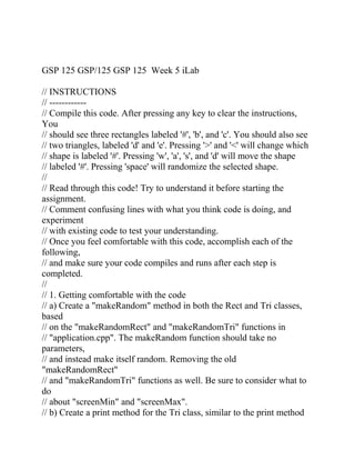 Gsp 125 Massive Success / snaptutorial.com