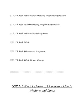 Gsp 215 Effective Communication / snaptutorial.com