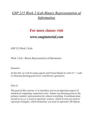 Gsp 215 Effective Communication / snaptutorial.com