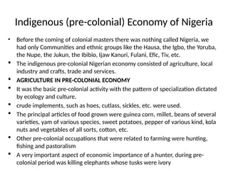 Nigerian Culture Foundation, Government and Economy | PPT