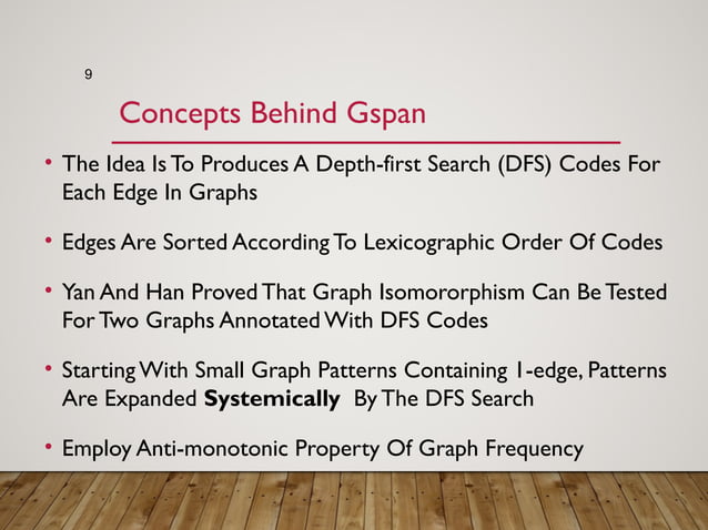 gSpan algorithm | PPT