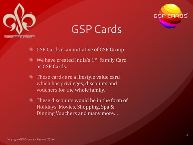 Gsp Card For Seminar | PPSX