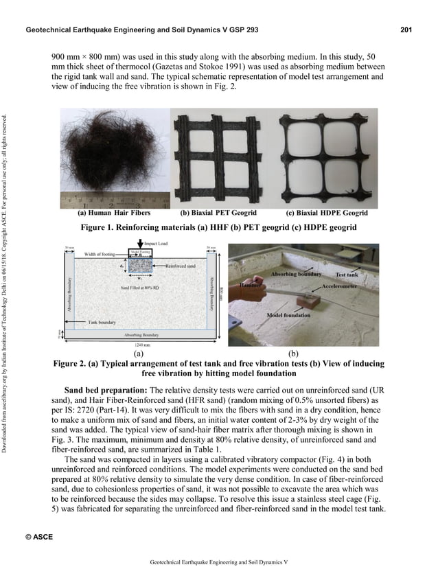 Gsp dynamic responseofmodelfootingonreinforcedsand | PDF