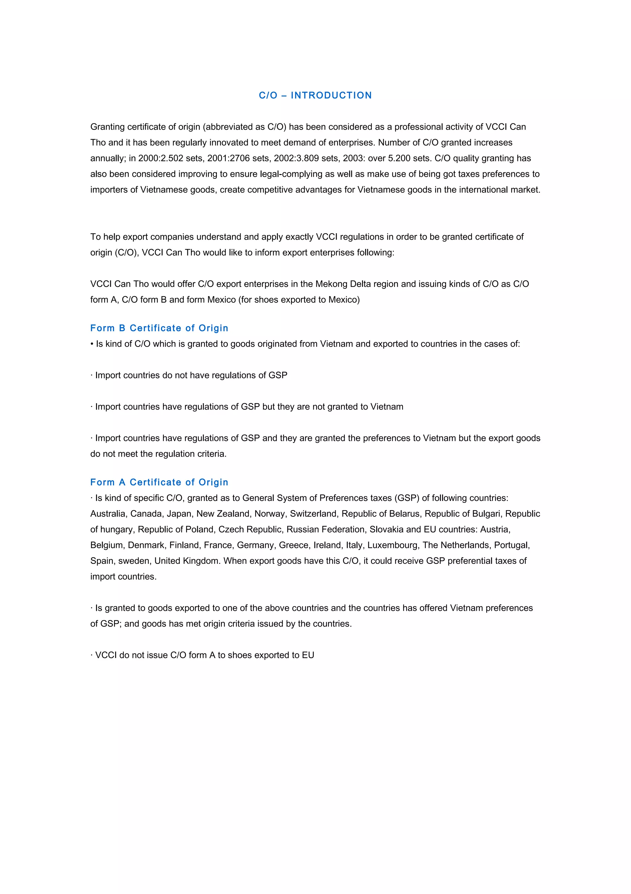 Gsp form a vs form b | ODT