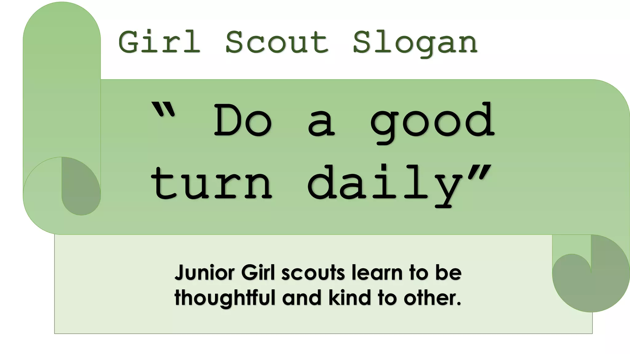 Junior Girl Scout | PPTX