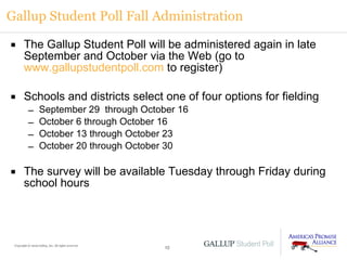 Gallup Student Poll Presentation Maine | PPT