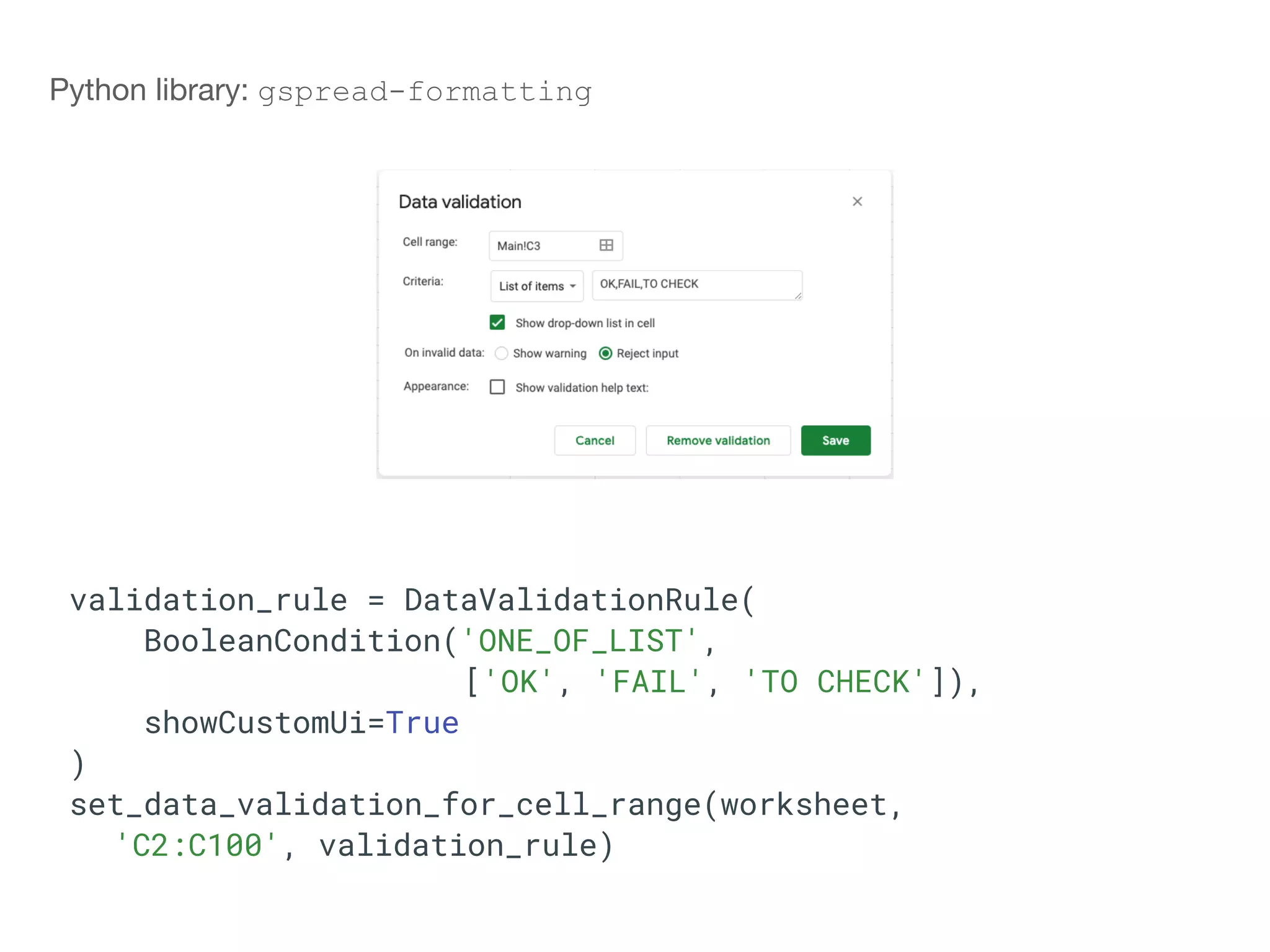 Google Sheets in Python with gspread | PPT