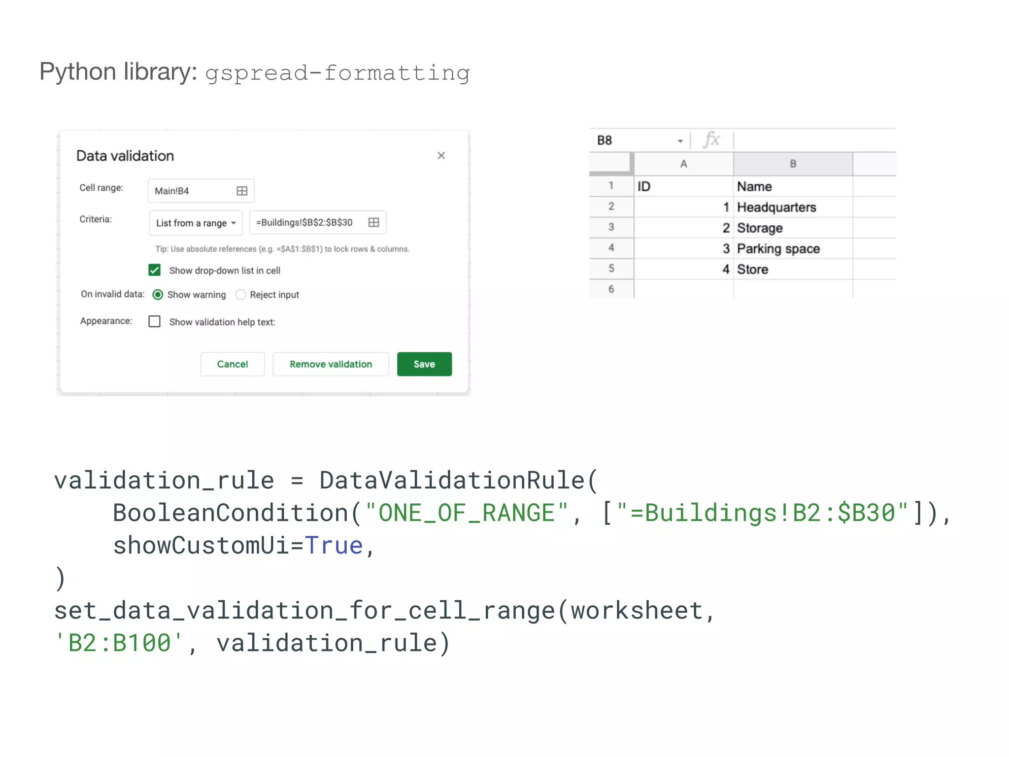 Google Sheets in Python with gspread | PPT