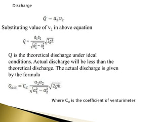 venturi meter | PPTX