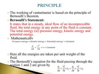 venturi meter | PPTX