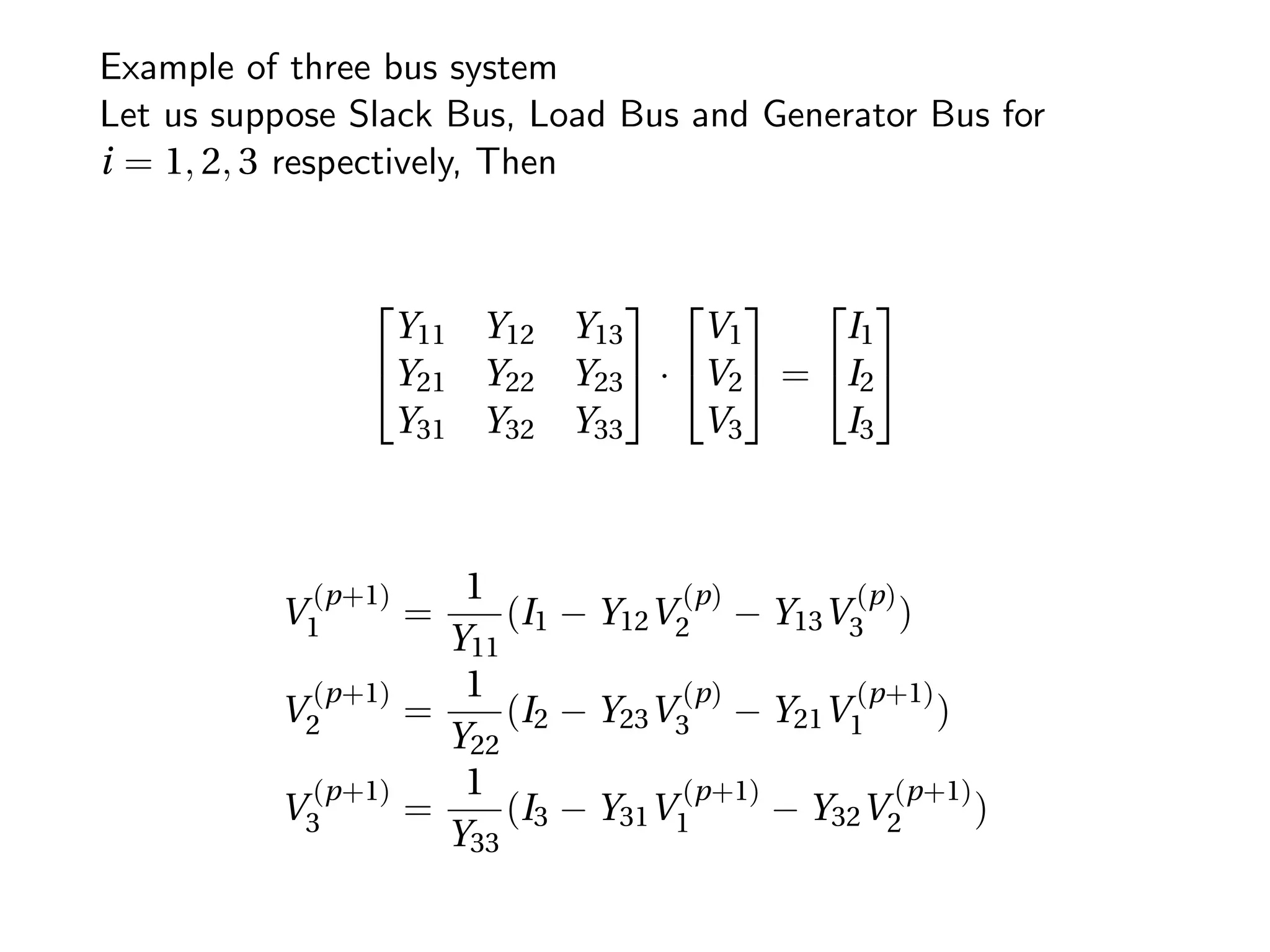 Gauss Seidel Method of Power Flow | PDF