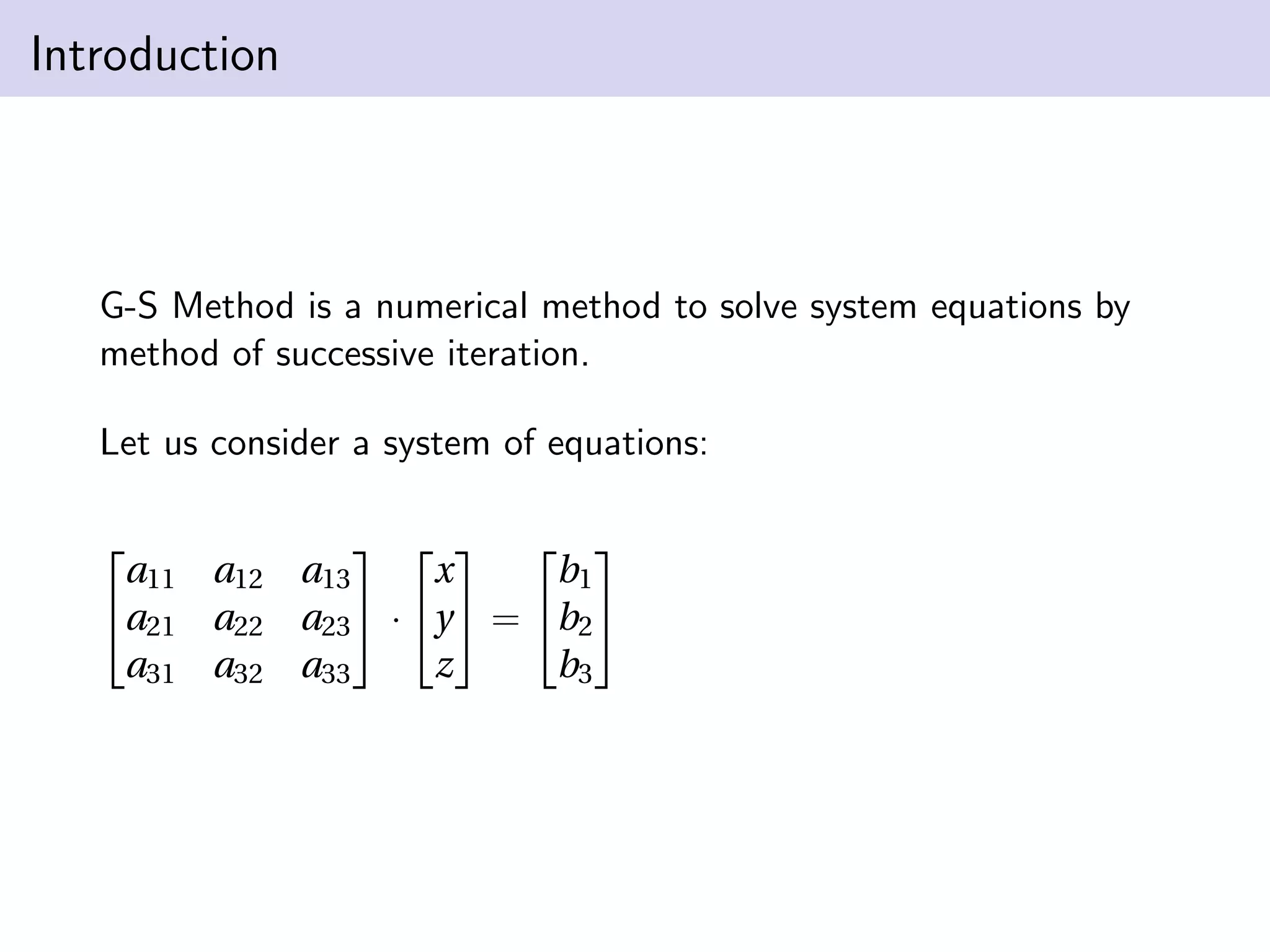 Gauss Seidel Method Of Power Flow Ppt