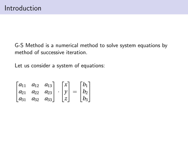 Gauss Seidel Method of Power Flow | PDF