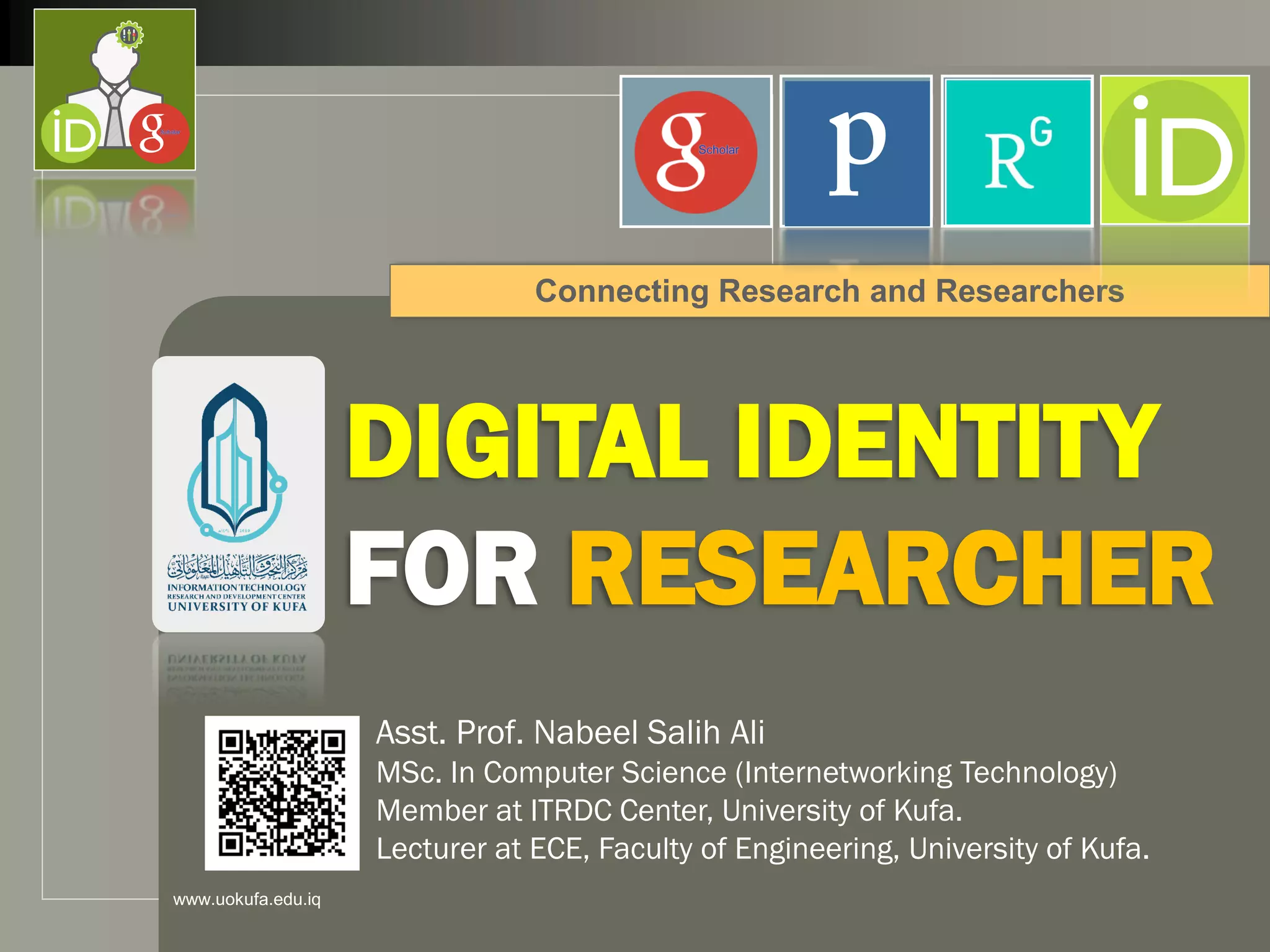 Digital Identity for Researcher | PPT