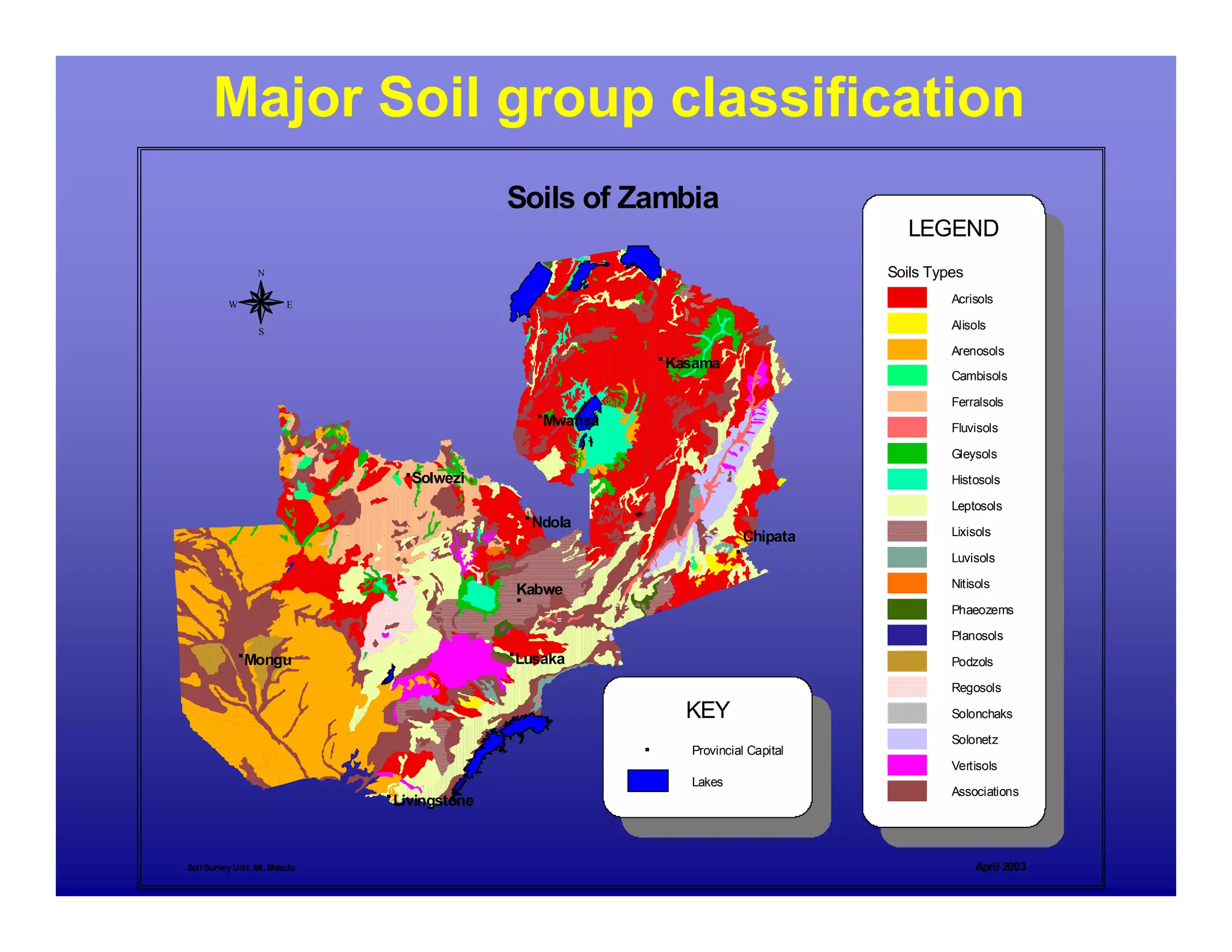 Status, priorities and needs for sustainable soil management in Zambia ...