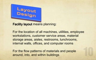 Manufacturing and Plant Master Planning | PPTX