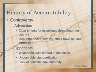 Accountability for Higher Education Institutions: Likely Future ...