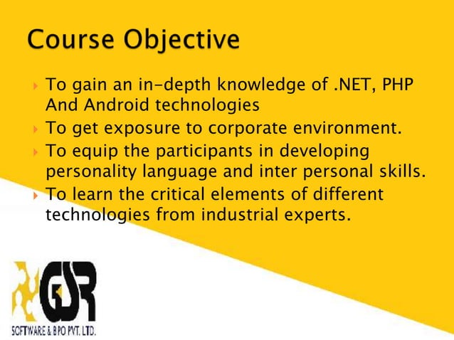 Gsr software and bpo pvt.ltd. | PPTX | Web Development | Internet