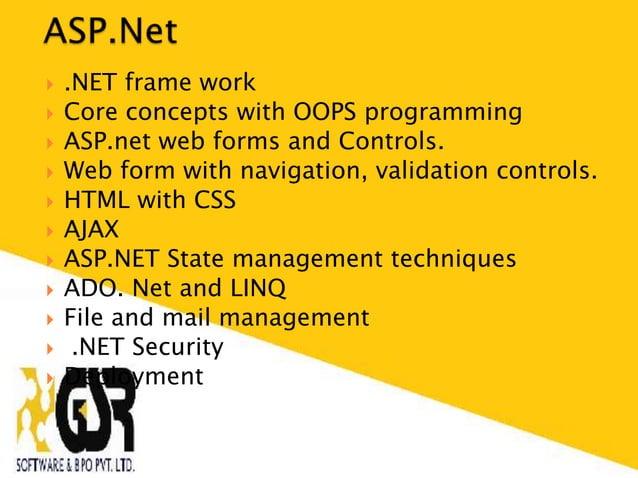Gsr software and bpo pvt.ltd. | PPTX | Web Development | Internet