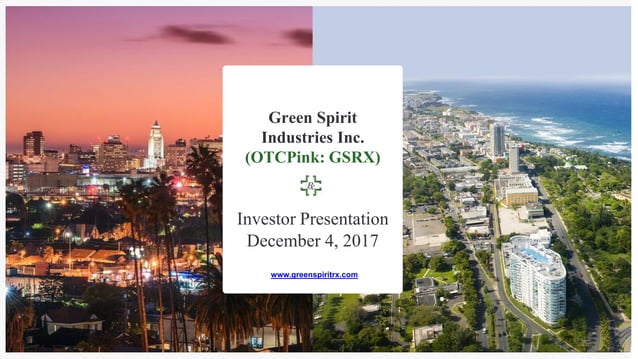 Green Spirit Industries Presentation | PPT
