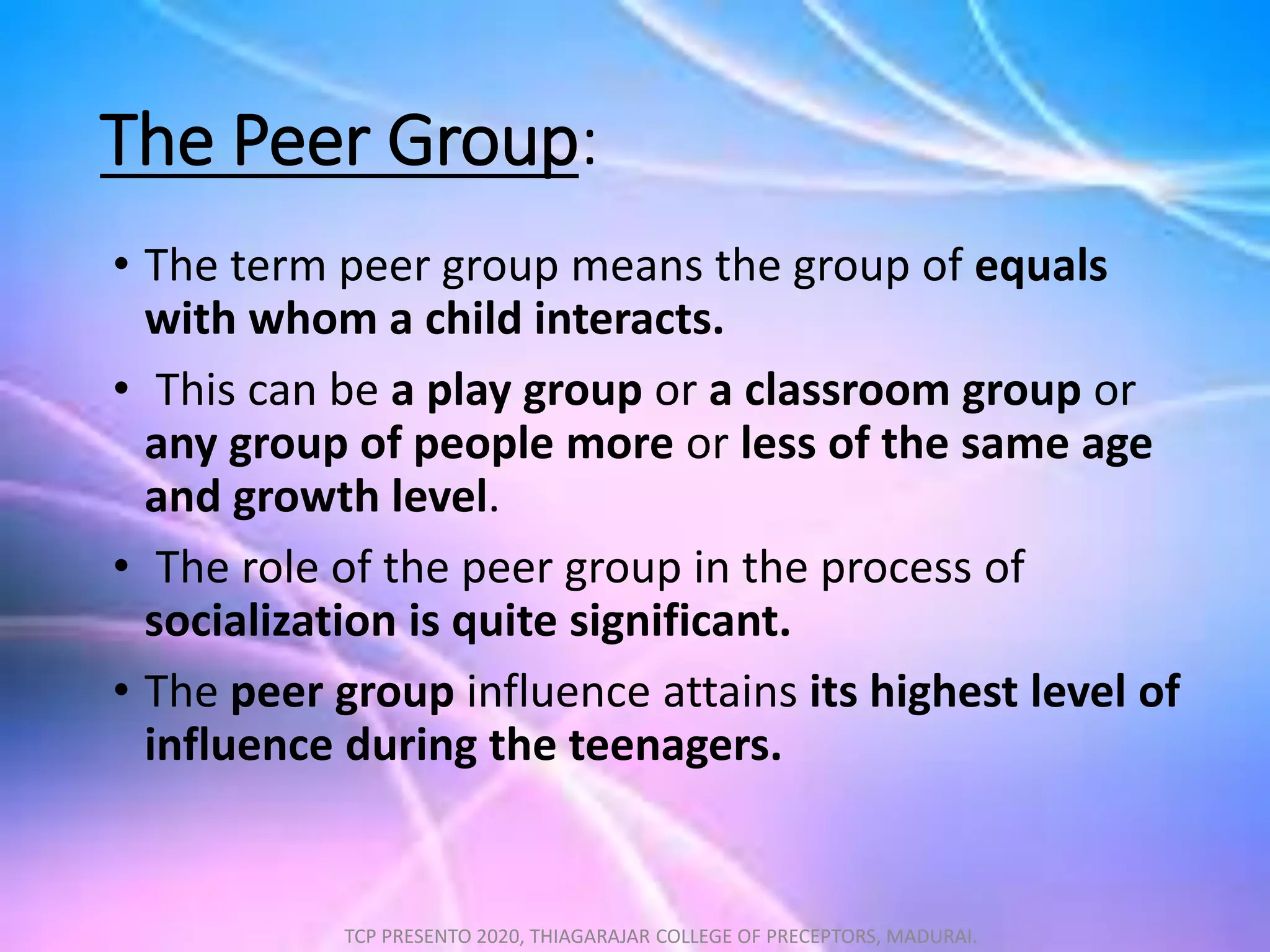 AGENCIES OF SOCIALIZATION | PPTX
