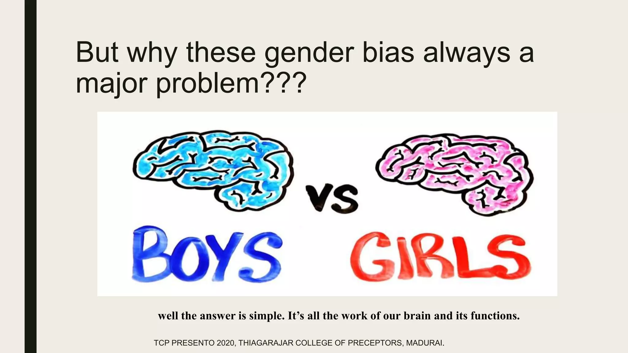 GENDER BIAS IN EDUCATION | PPTX