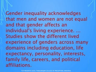GENDER DESPARITY | PPT | Free Download
