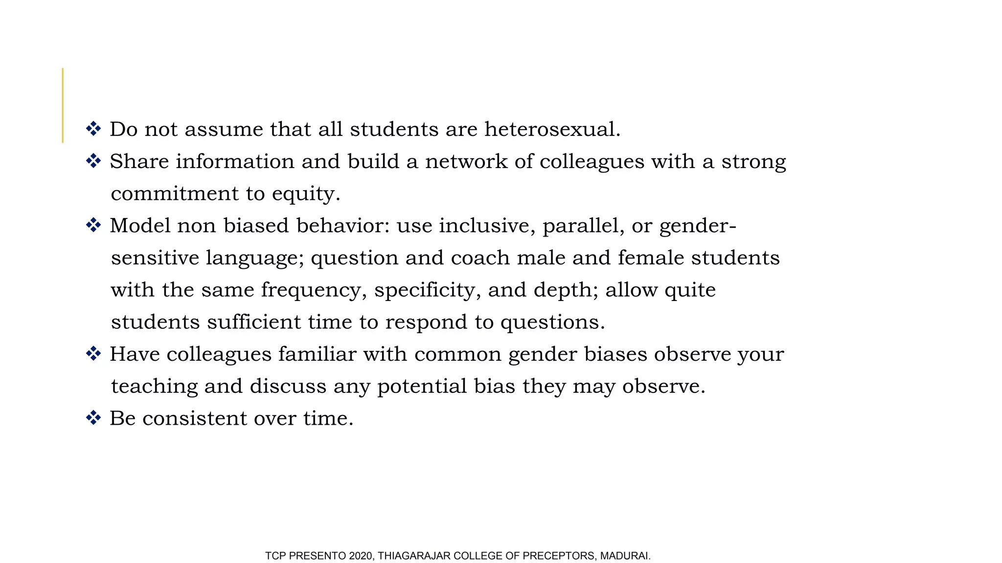 GENDER FAIR SCHOOL ENVIRONMENT | PPTX