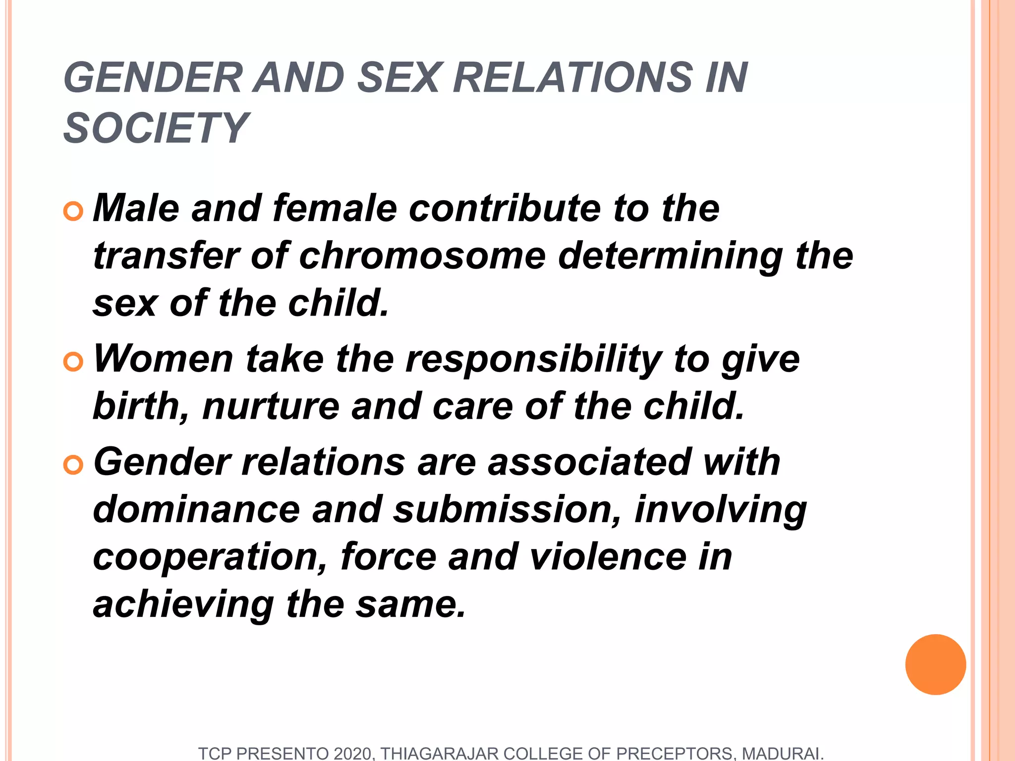 GENDER ROLES IN SOCIETY | PPTX