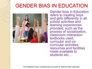 GENDER AND SCHOOL CURRICULUM | PPTX