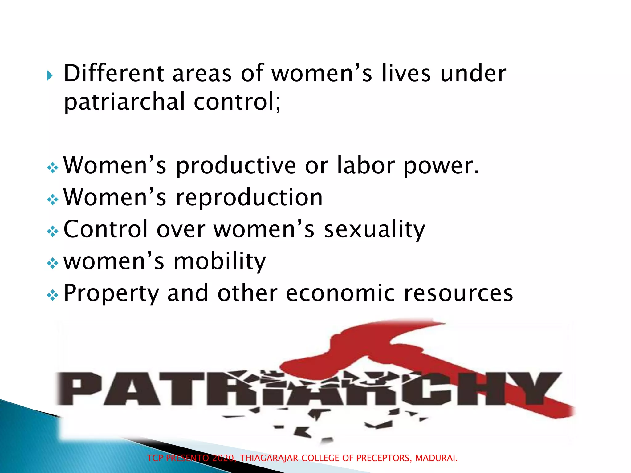 GENDER, SEX, SEXUALITY, PATRIARCHY, MASCULINITY AND FEMINISM | PPTX