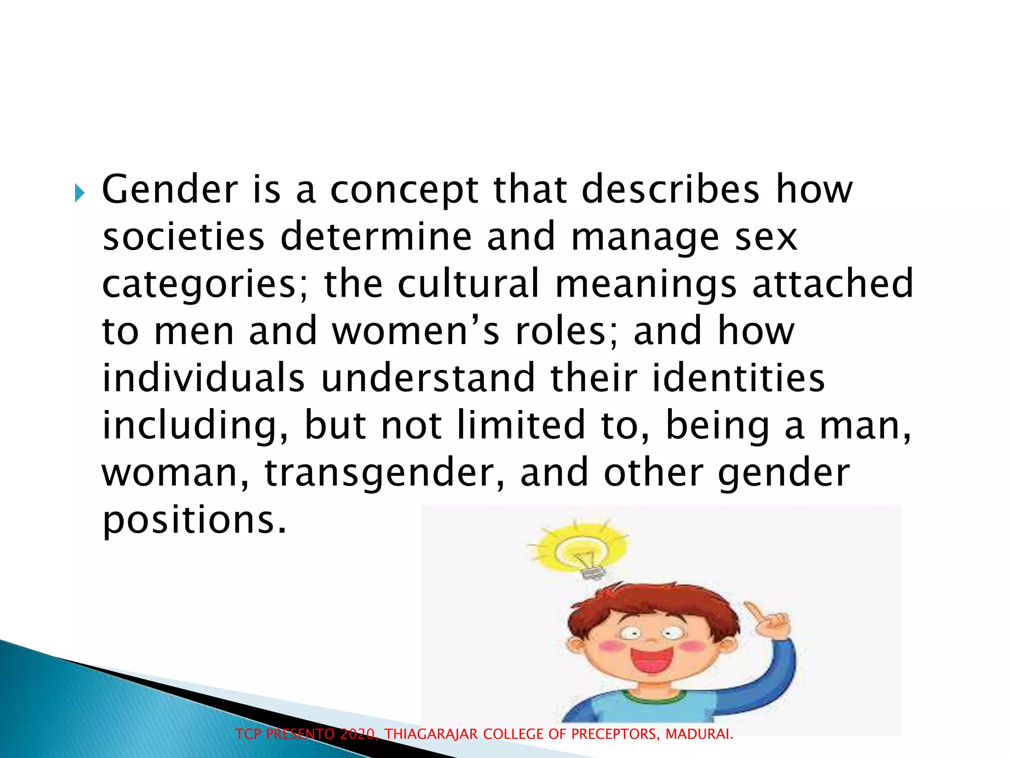 GENDER, SEX, SEXUALITY, PATRIARCHY, MASCULINITY AND FEMINISM | PPTX