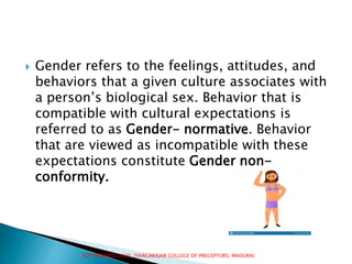 GENDER, SEX, SEXUALITY, PATRIARCHY, MASCULINITY AND FEMINISM | PPTX