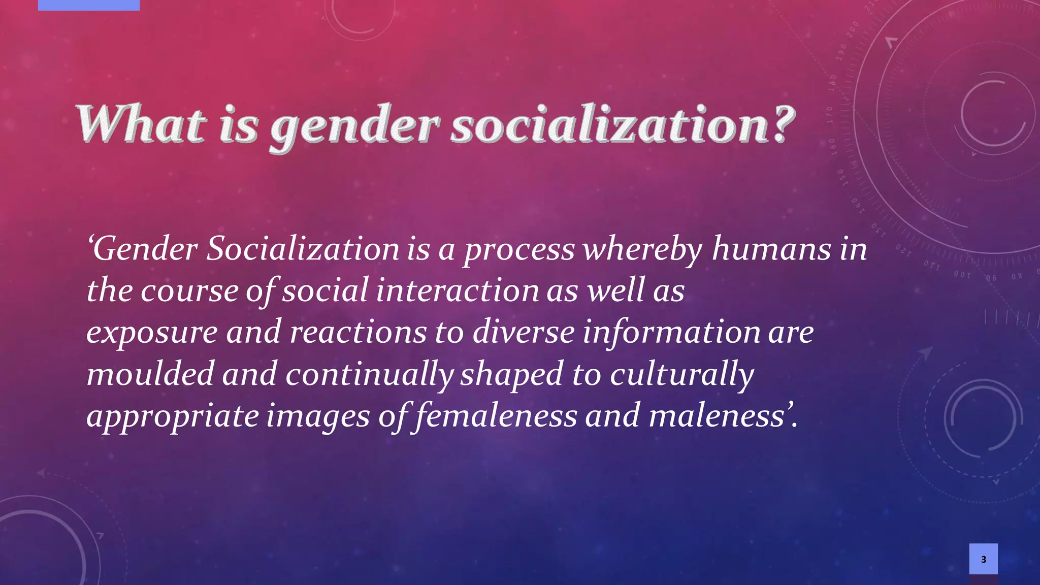 GENDER SOCIALIZATION | PDF