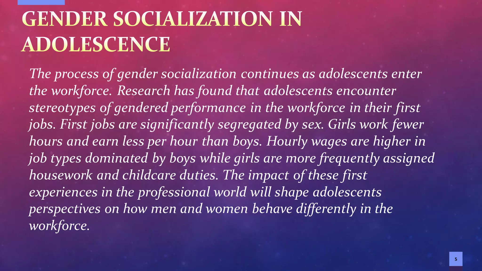 GENDER SOCIALIZATION | PDF