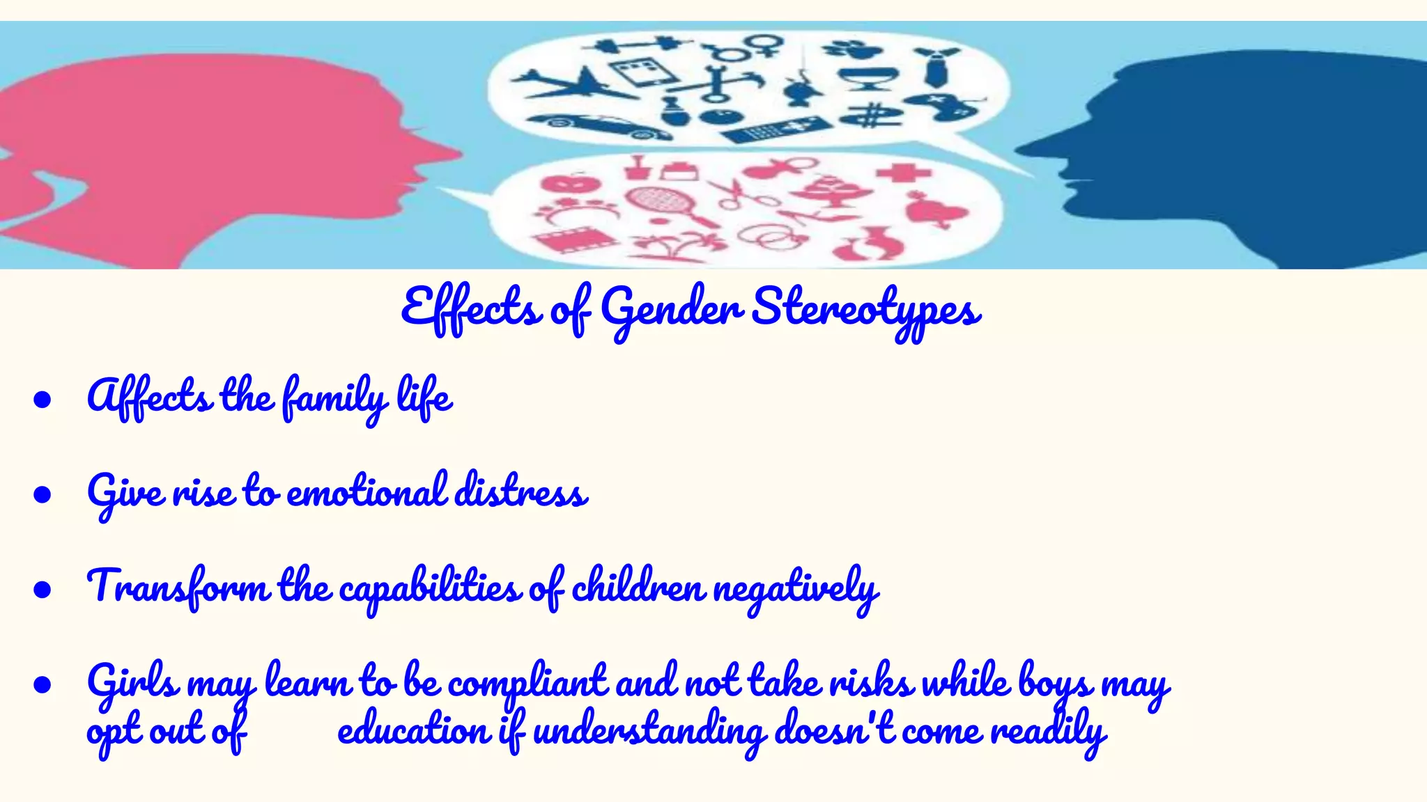 GENDER STEREOTYPES AND GENDER ROLES | PPTX