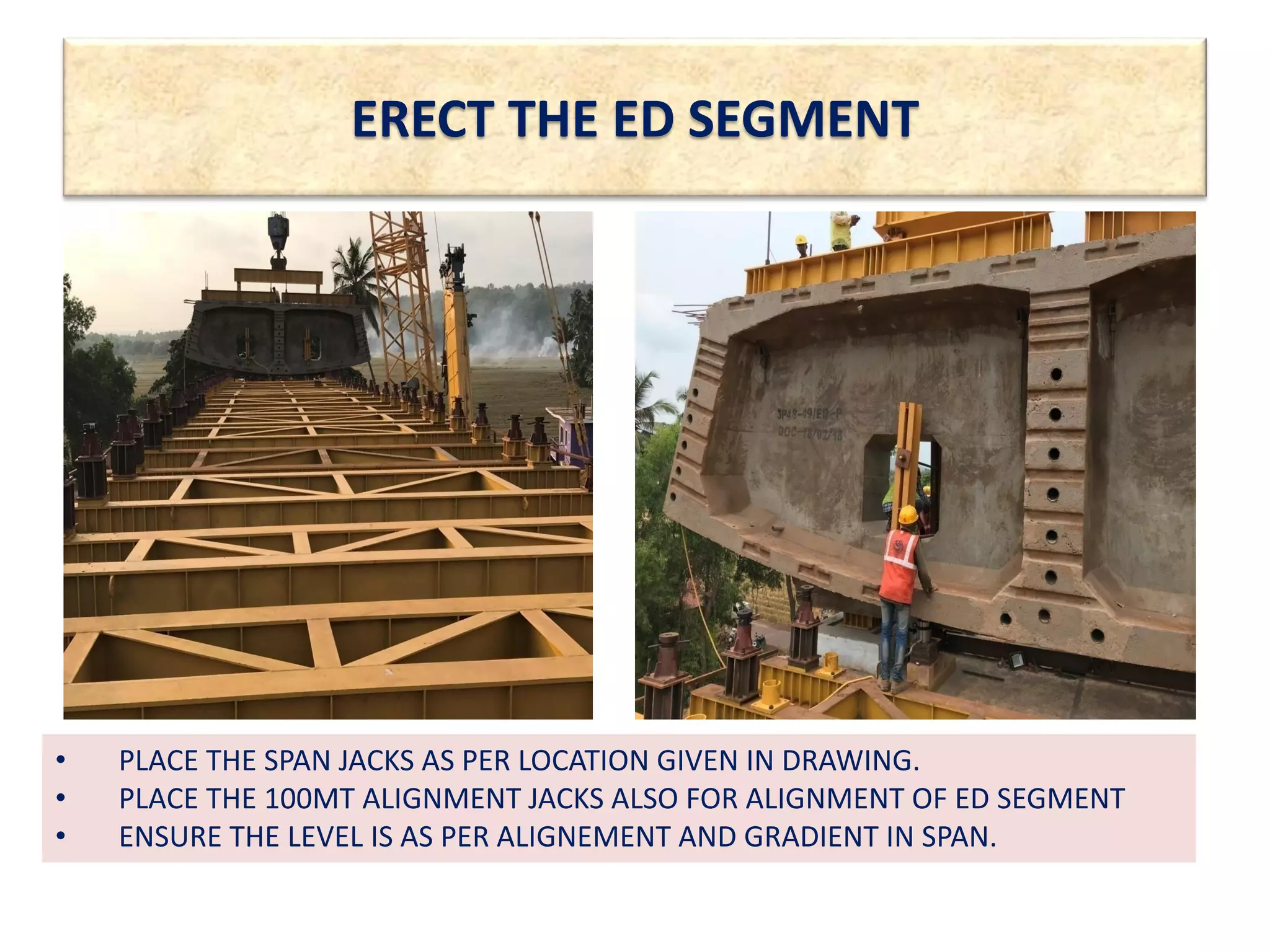 ERECTION/LAUNCHING OF PRECAST SEGMENT USING GROUND SUPPORT SYSTEM ...