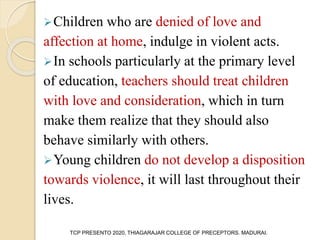 ROLE OF EDUCATION IN PREVENTING SEXUAL ABUSE AND VIOLENCE | PPTX