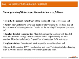 Gssa datacenter solutions | PPT | Cloud Computing | Internet