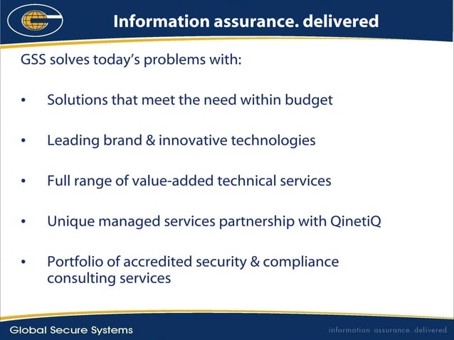 Gss Company Profile | PPT | Computing | Technology & Computing