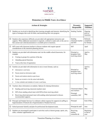 Gssd at a glance tables | DOC | Daycare and Pre-School | Parenting