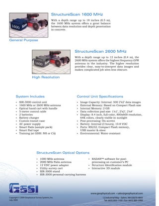 Gssi Structure Scan Optical Brochure | PDF