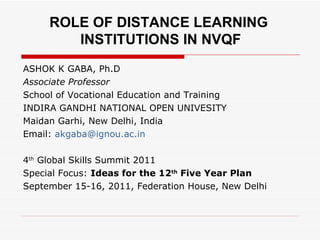 GSS Session V Dr. Ashok Kumar Gaba | PPT